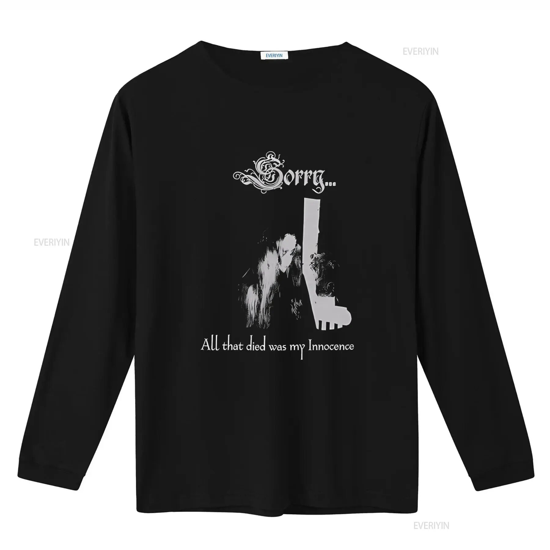 Черная футболка с длинным рукавом Xasthur