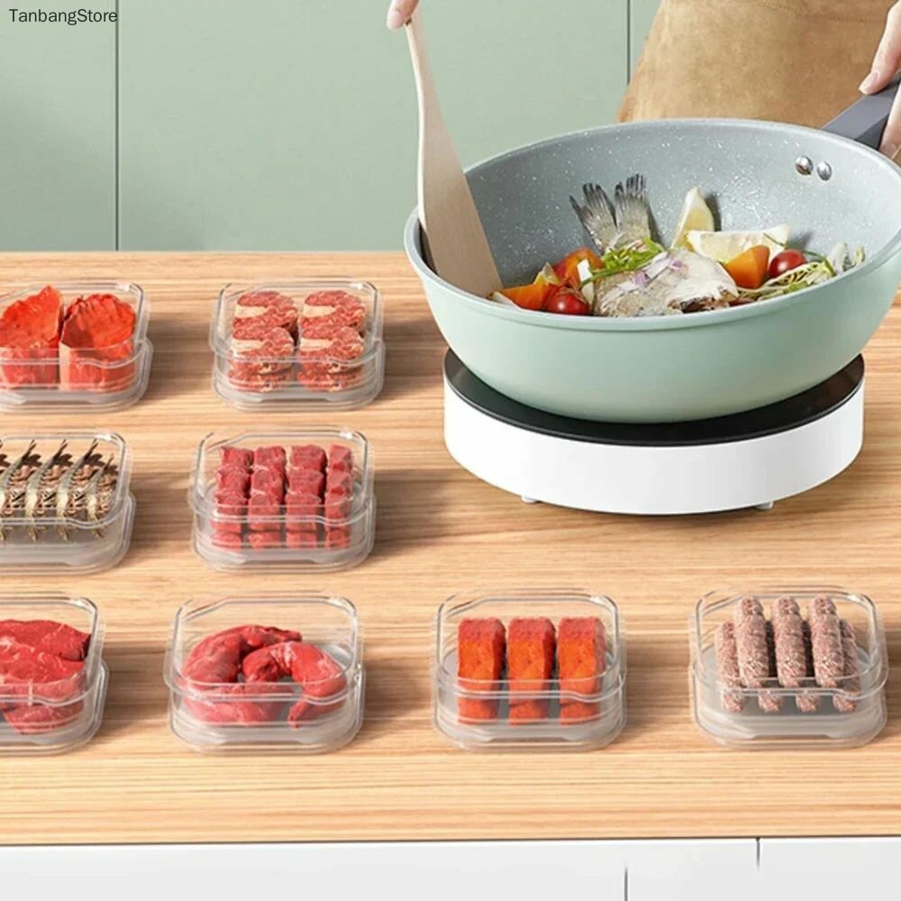 Коробка для холодильника, коробка для хранения замороженных продуктов, коробка для хранения свежих продуктов, 10 шт — фото 1