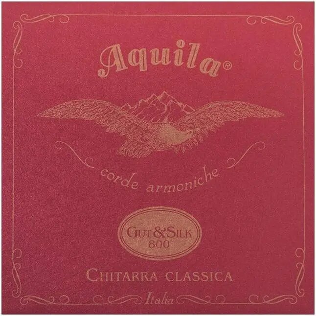 Струны для классической гитары AQUILA gut & silk 800 75C