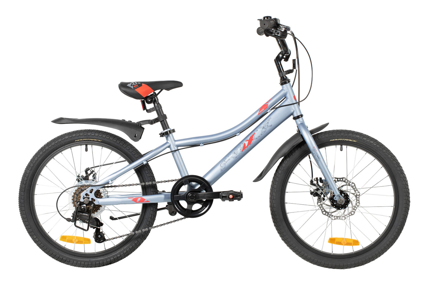 Детский велосипед Foxx Differ 20 Disc, год 2026, цвет Серый