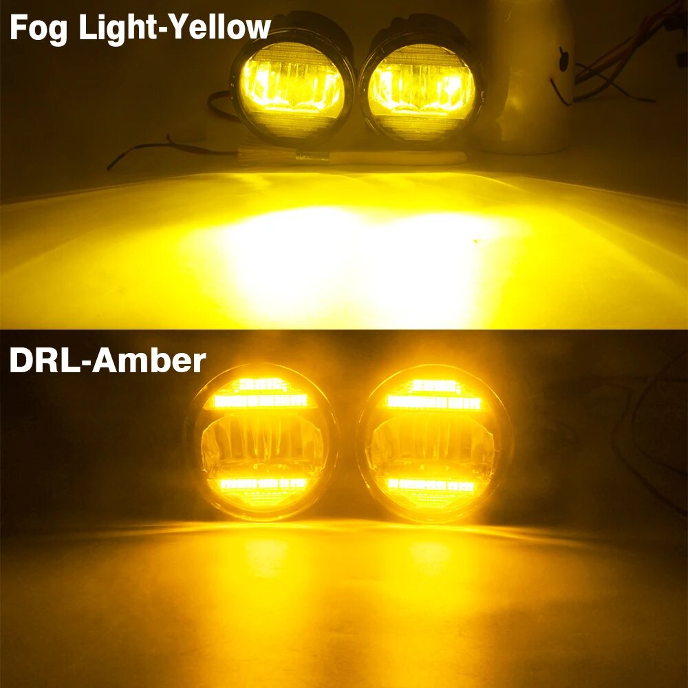 2в1 противотуманные фары в сборе дневные ходовые огни для Nissan X-Trail T31 Yellow and Amber