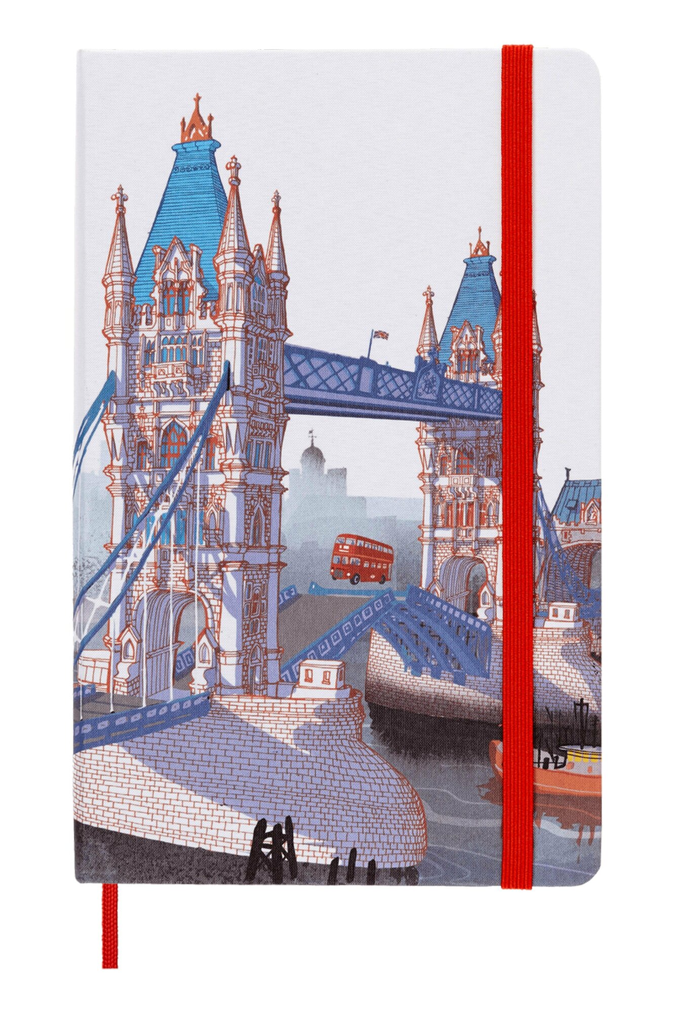 Книга для записей А5 120л лин. "I Am London Large" слоновая кость, жесткая обложка, Moleskine
