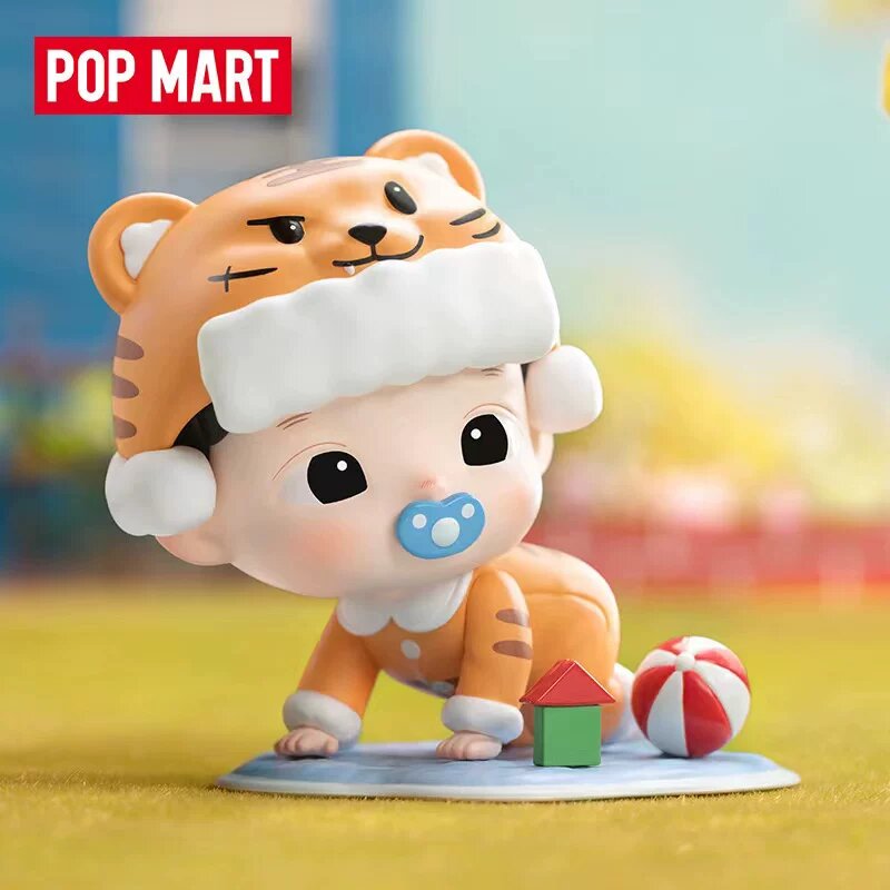 POPMART HACIPUPU Ростовая Диария Серия Большая Тигр Фигурка Слепой Ящик Игрушка Коллекционная