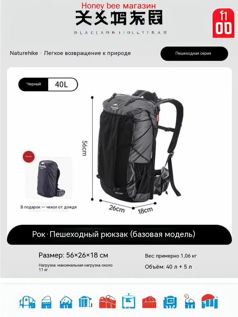 Вместительный рюкзак для походов и путешествий