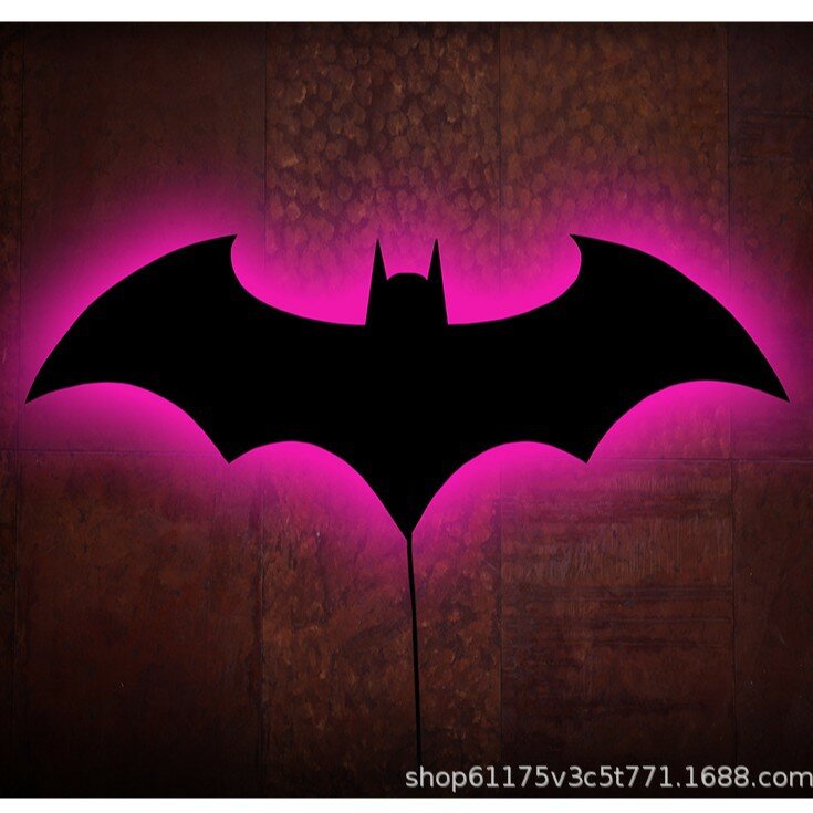 Настенный светильник Batman/ ночник Бэтмен с розовой подсветкой