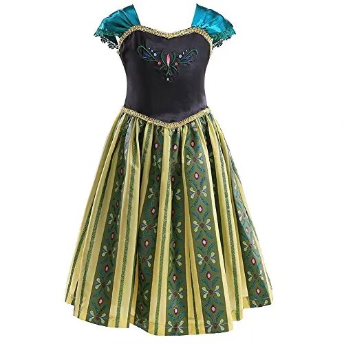 Платье для девочки Анна, зеленое, 9-10T (tag 150), ANNA 01