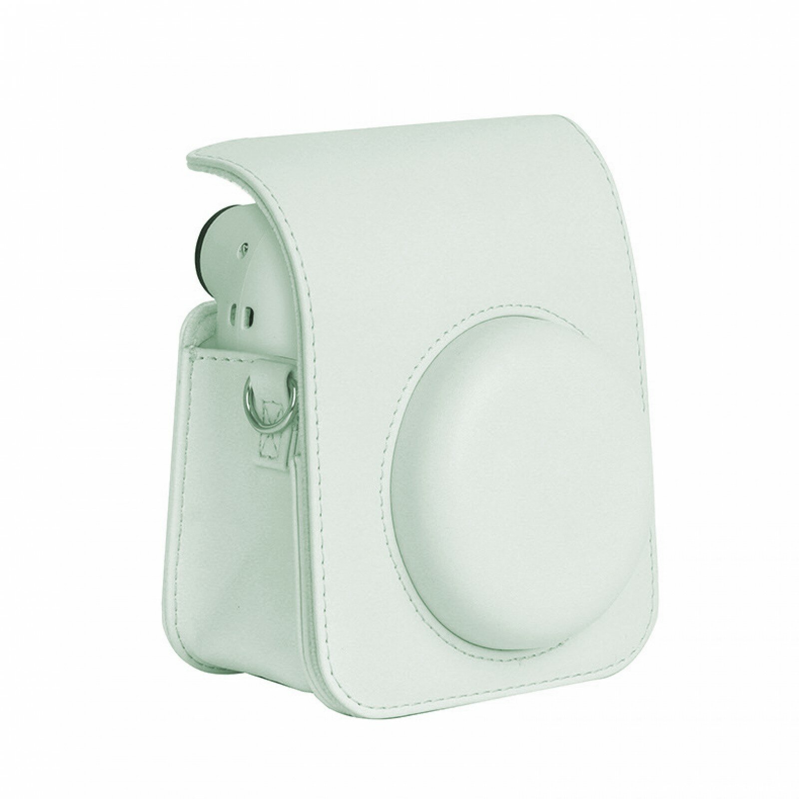 Сумка-футляр-чехол MyPads 2 в 1 из импортной кожи для Fujifilm Instax Mini 12 мятный