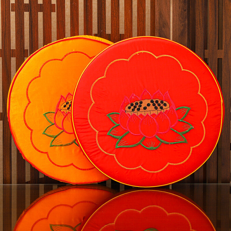 Буддийские принадлежности: молитвенный коврик, коврик для коленопреклонения, молитвенный коврик в форме лотоса, подушка для медитации, коврик для коленопреклонения для дома и храма.