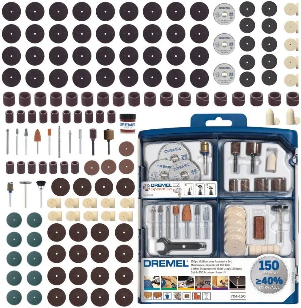 Набор оснастки для граверов Dremel 724,150 шт (2615S724JA)