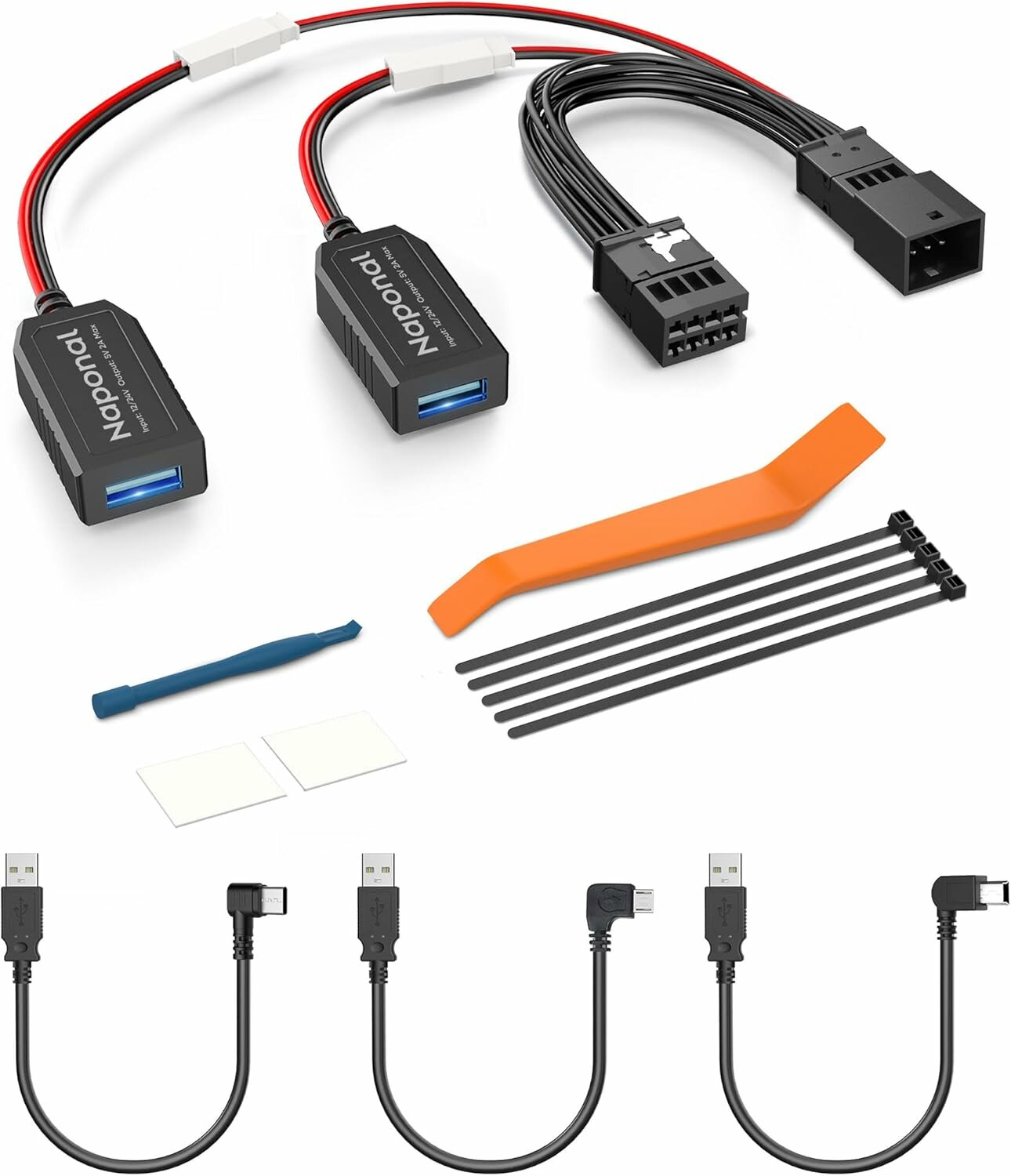 Адаптер питания GPS-видеорегистратора (8-контактный разъем типа B), зеркальная зарядная станция для камеры, радар, GPS-к