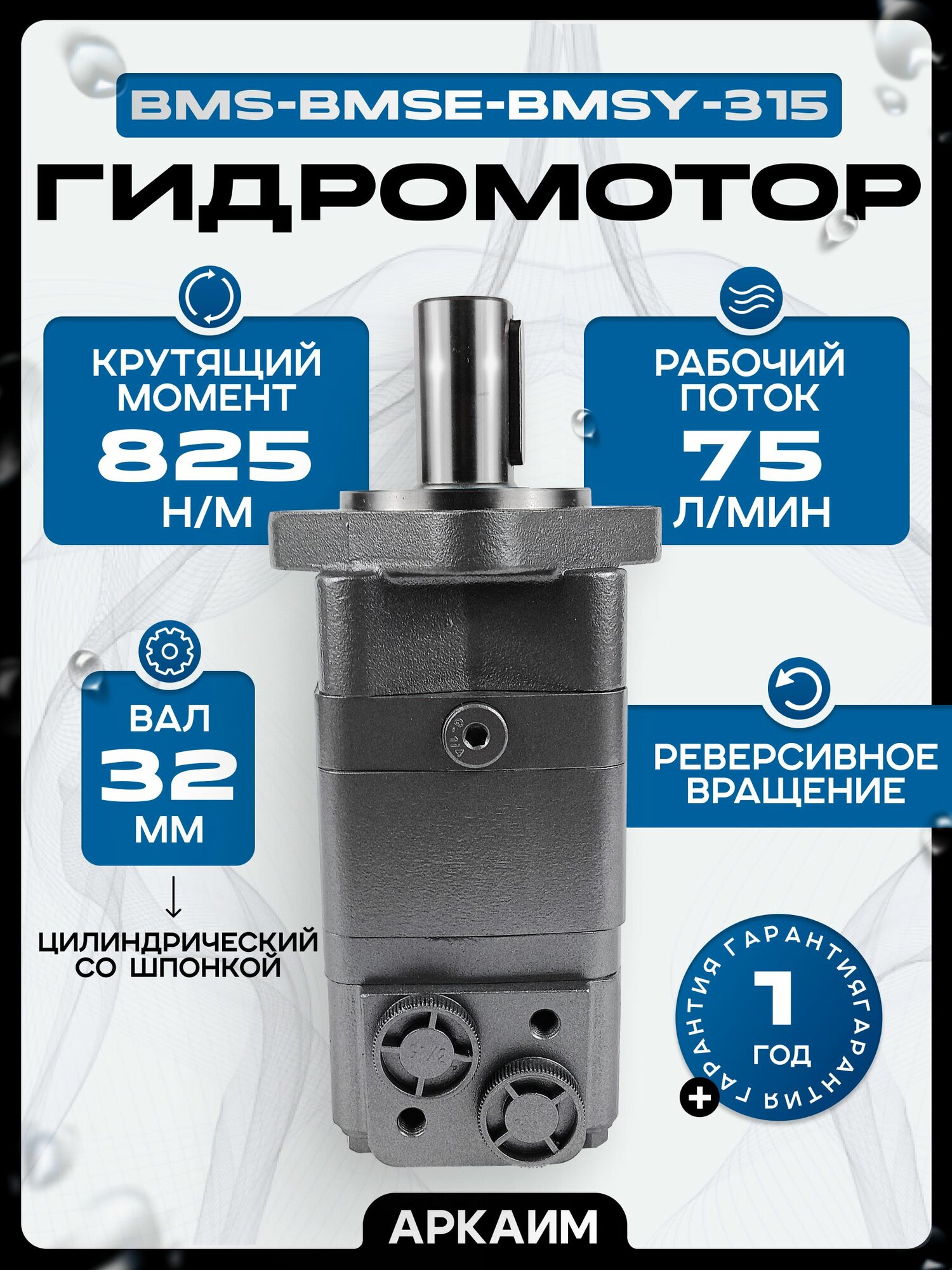Гидромотор BMS-315 (MS315С)