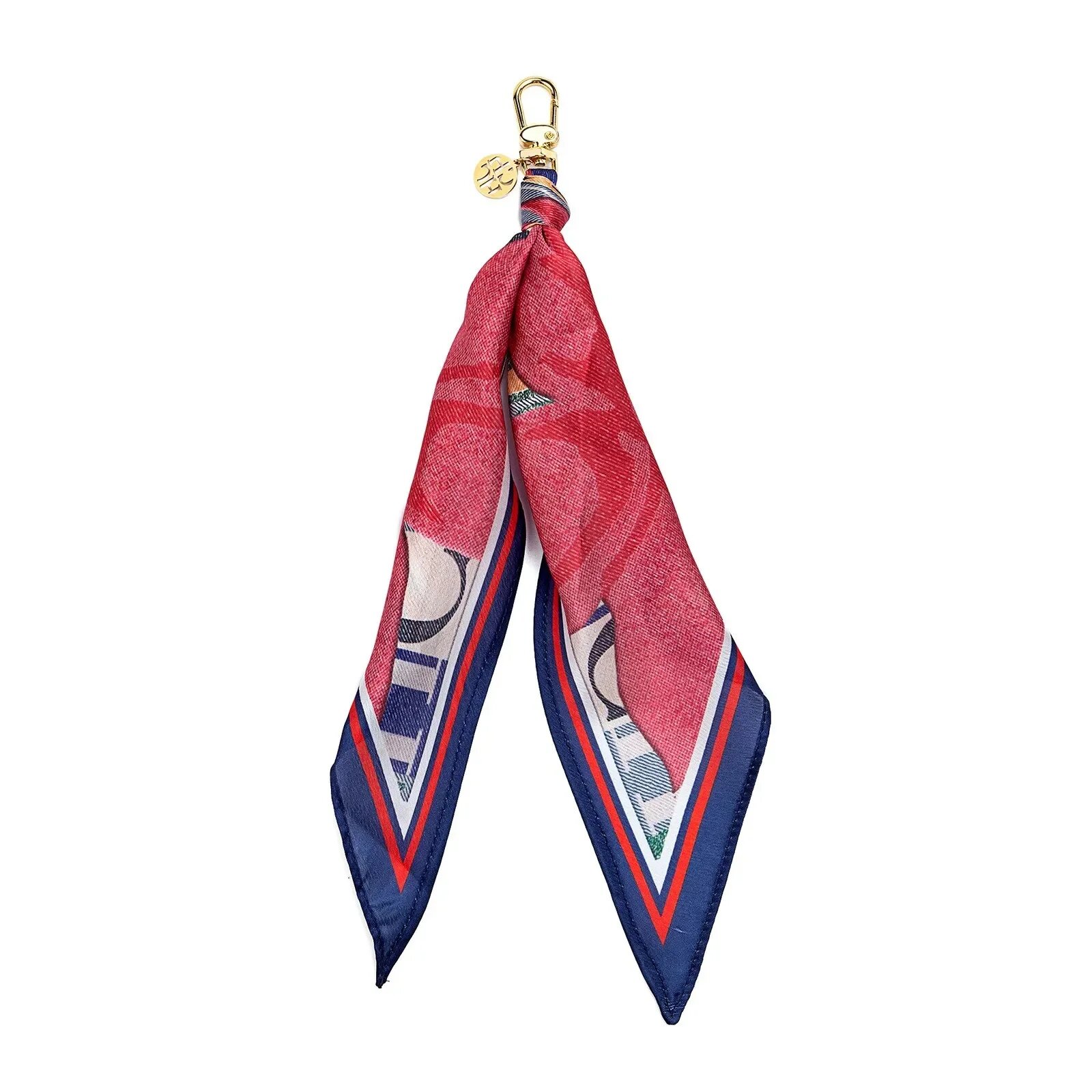 Женский Шарф-аксессуар CH: Модное Ожерелье-бейджик Из Цинкового Сплава Для Сумок, Люксовый Blue