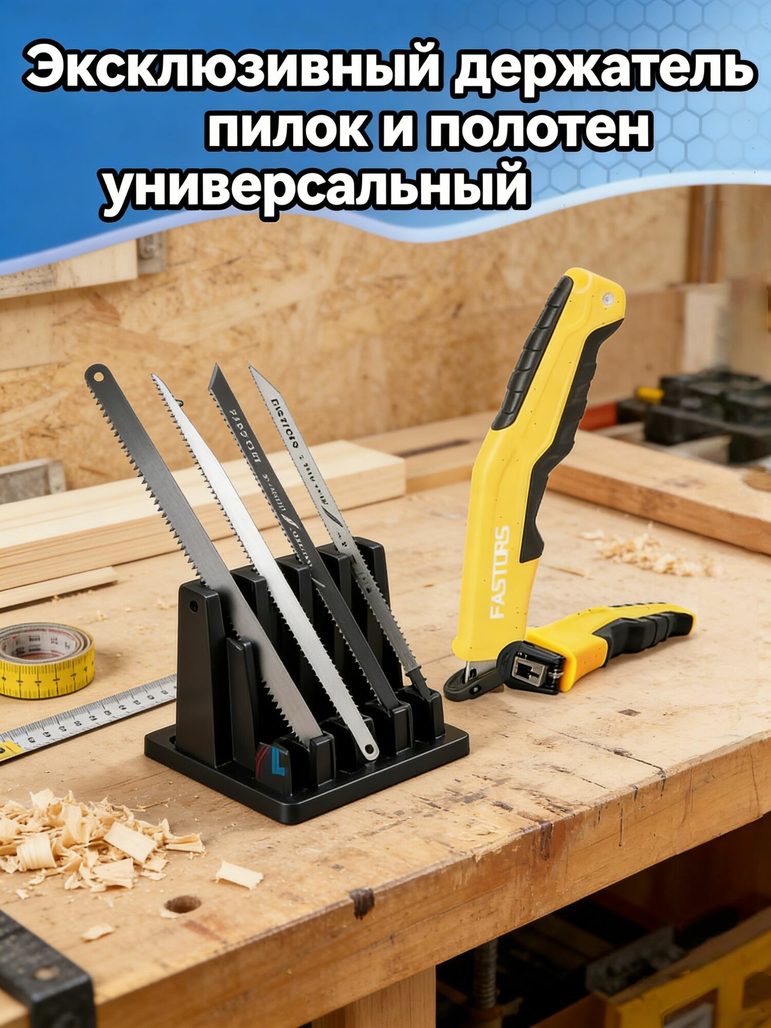 Эксклюзивный держатель пилок и полотен универсальный