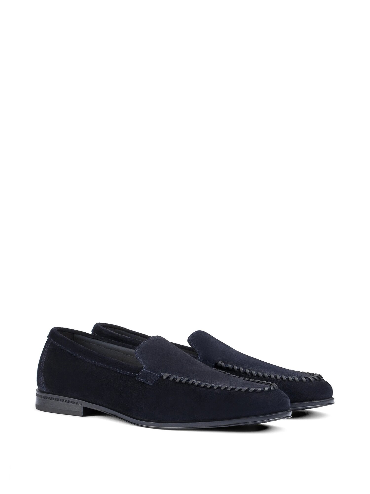 Лоферы Doucal's Suede loafers, размер 45, blue — фото 1