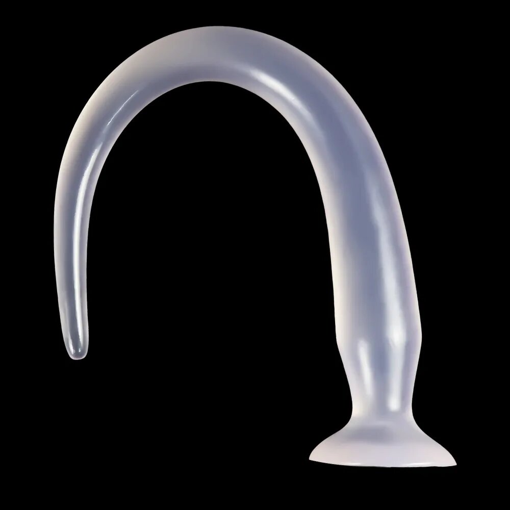 Анальная пробка фаллоимитатор «Змея» для мужчин и женщин, 50 см, очень длинная желеобразная White S