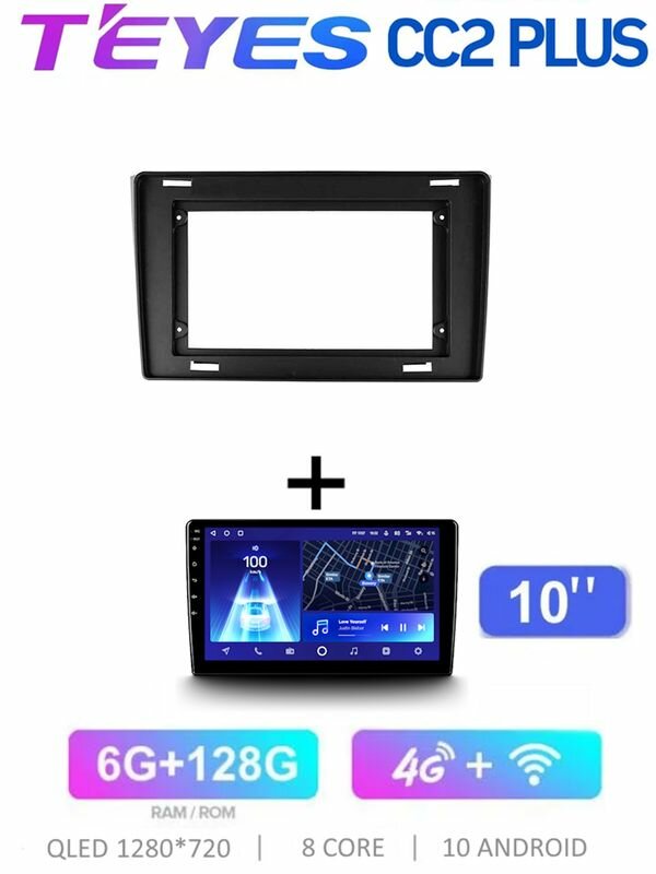 Магнитола 10" Teyes CC2 Plus 6/128 Gb для Mazda CX-9TB 2006-2016