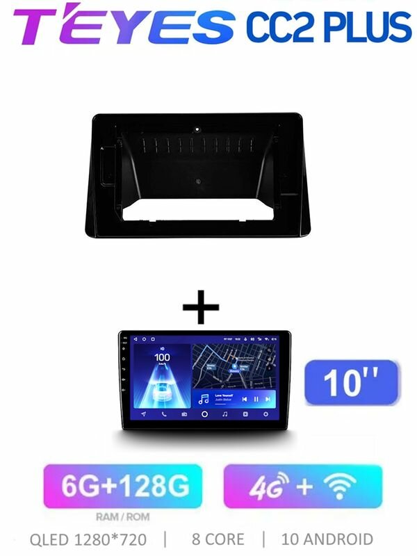 Магнитола 10" Teyes CC2 Plus 6/128 Gb для Mitsubishi Eclipse Cross 1 2017-2021 F2