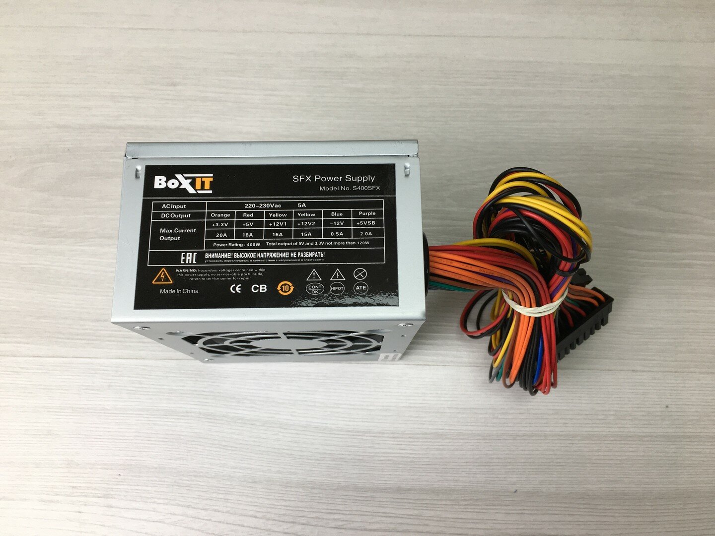 Блок питания 400W Boxit S400SFX 24+4/2SATA/80fan SFX