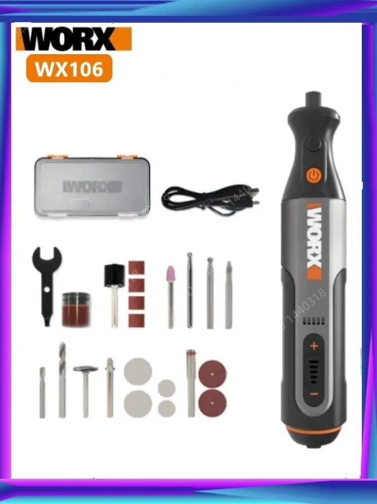 WORX WX106 8V Беспроводное мини - сверло гравировка шлифовальная машина USB зарядное устройство