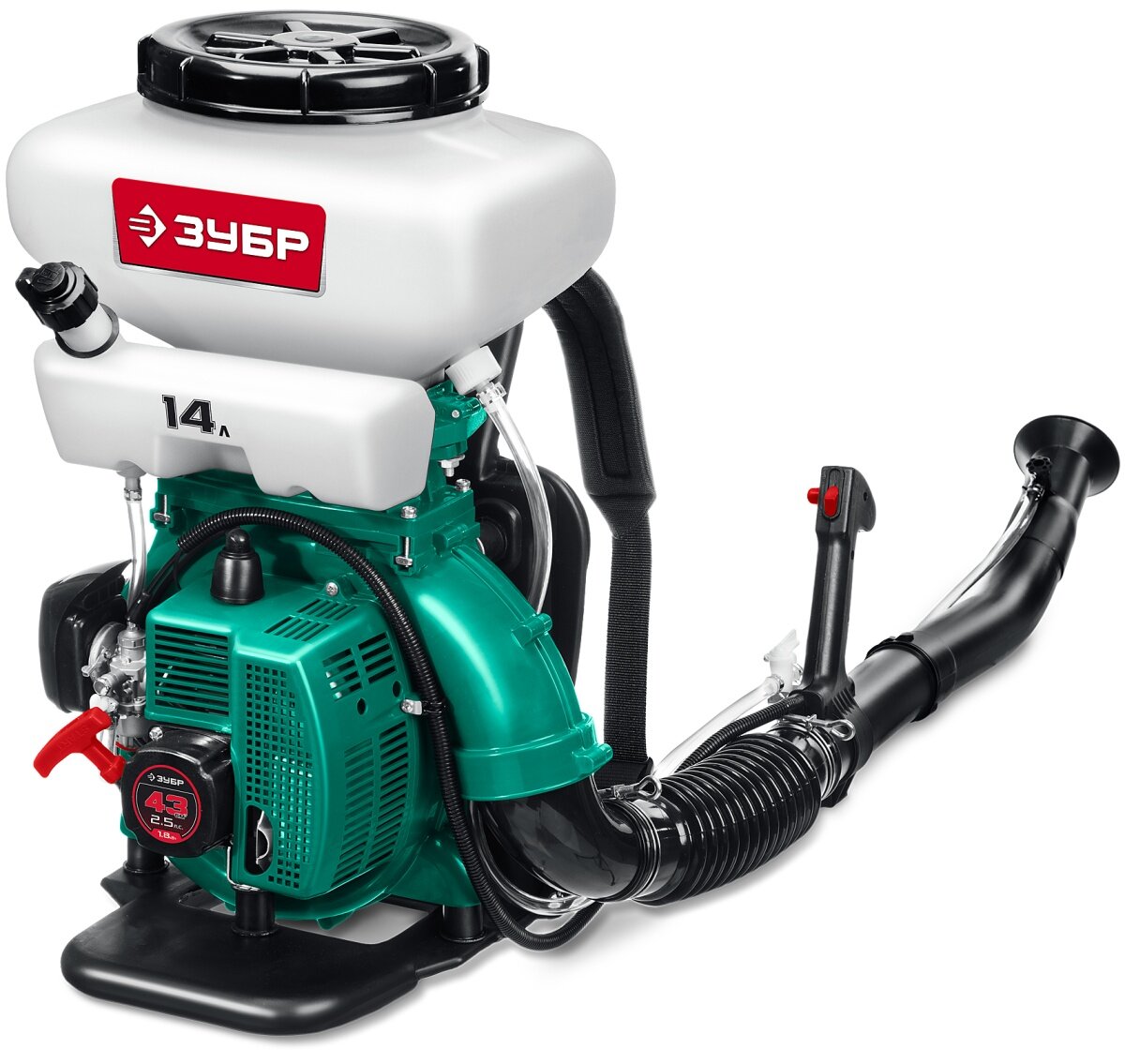 ЗУБР 14 л, 2.5 л. с, бензиновый опрыскиватель (ОПБ-14-43) (ОПБ-14-43)