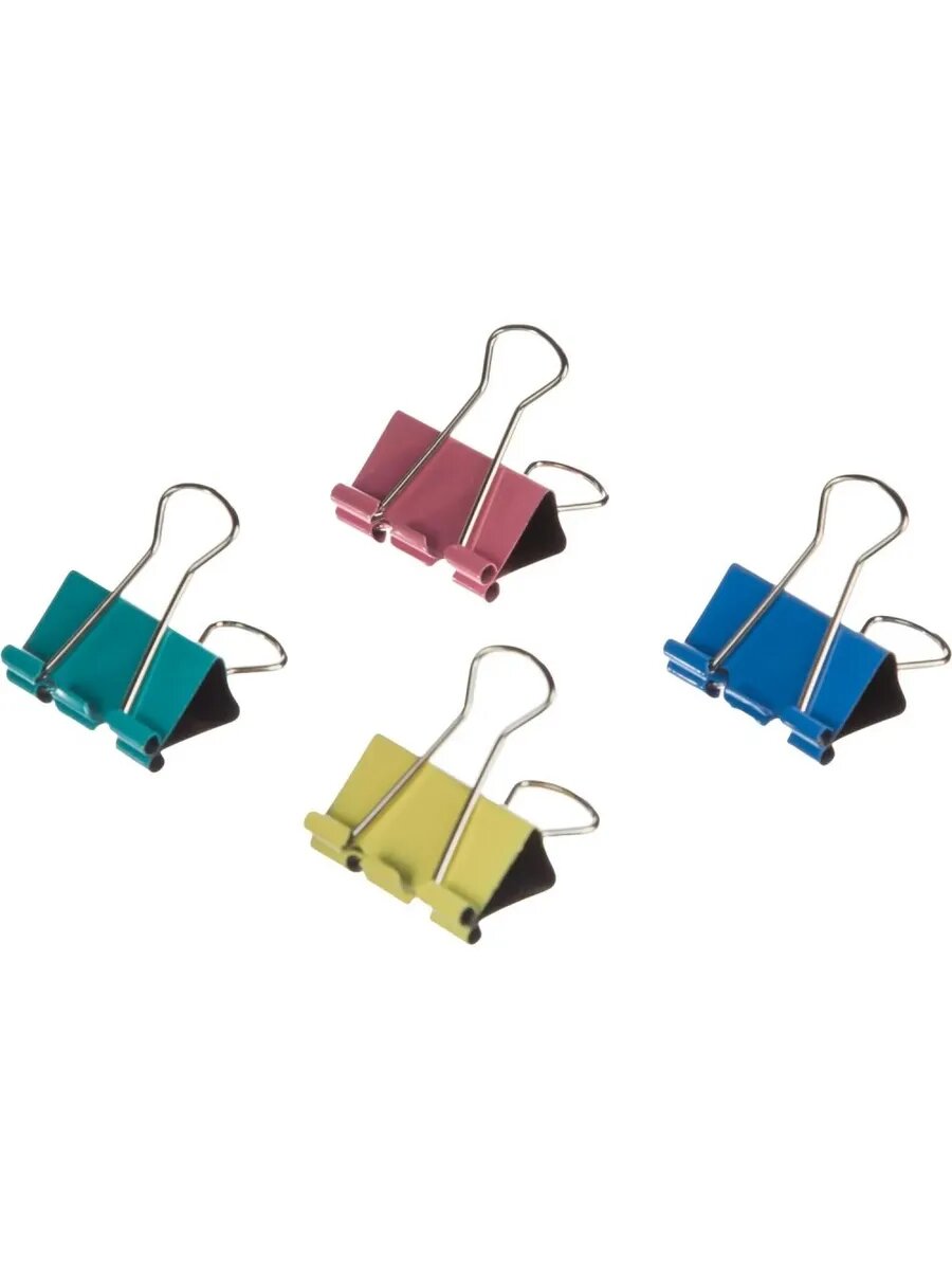 Зажимы для бумаг 25 мм, 12 шт