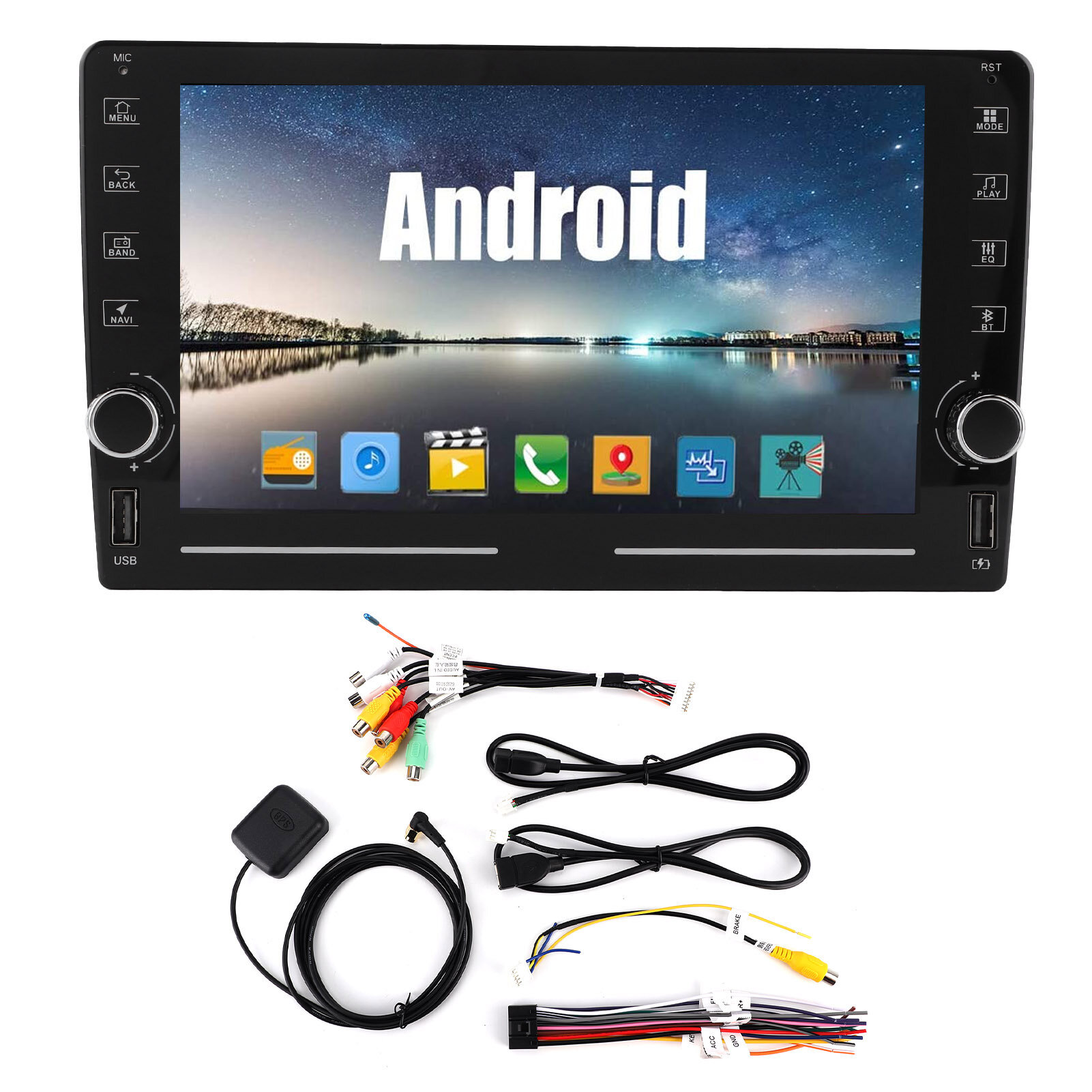 9-дюймовый универсальный навигатор с WiFi, 2 USB, Bluetooth для Android (2+32GB)