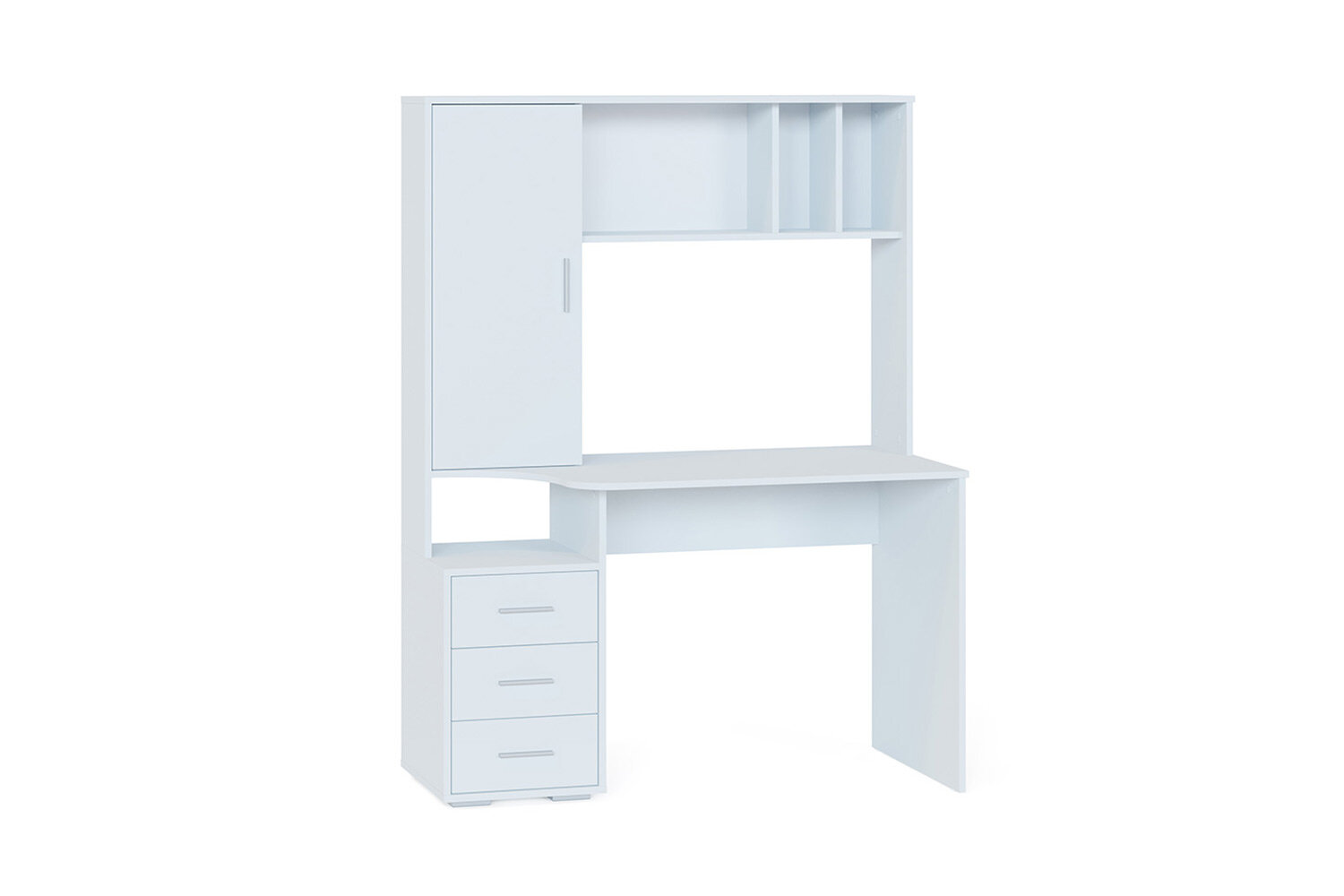Компьютерный стол КСТ-16, 120х160х60 см, с ящиками, цвет белый