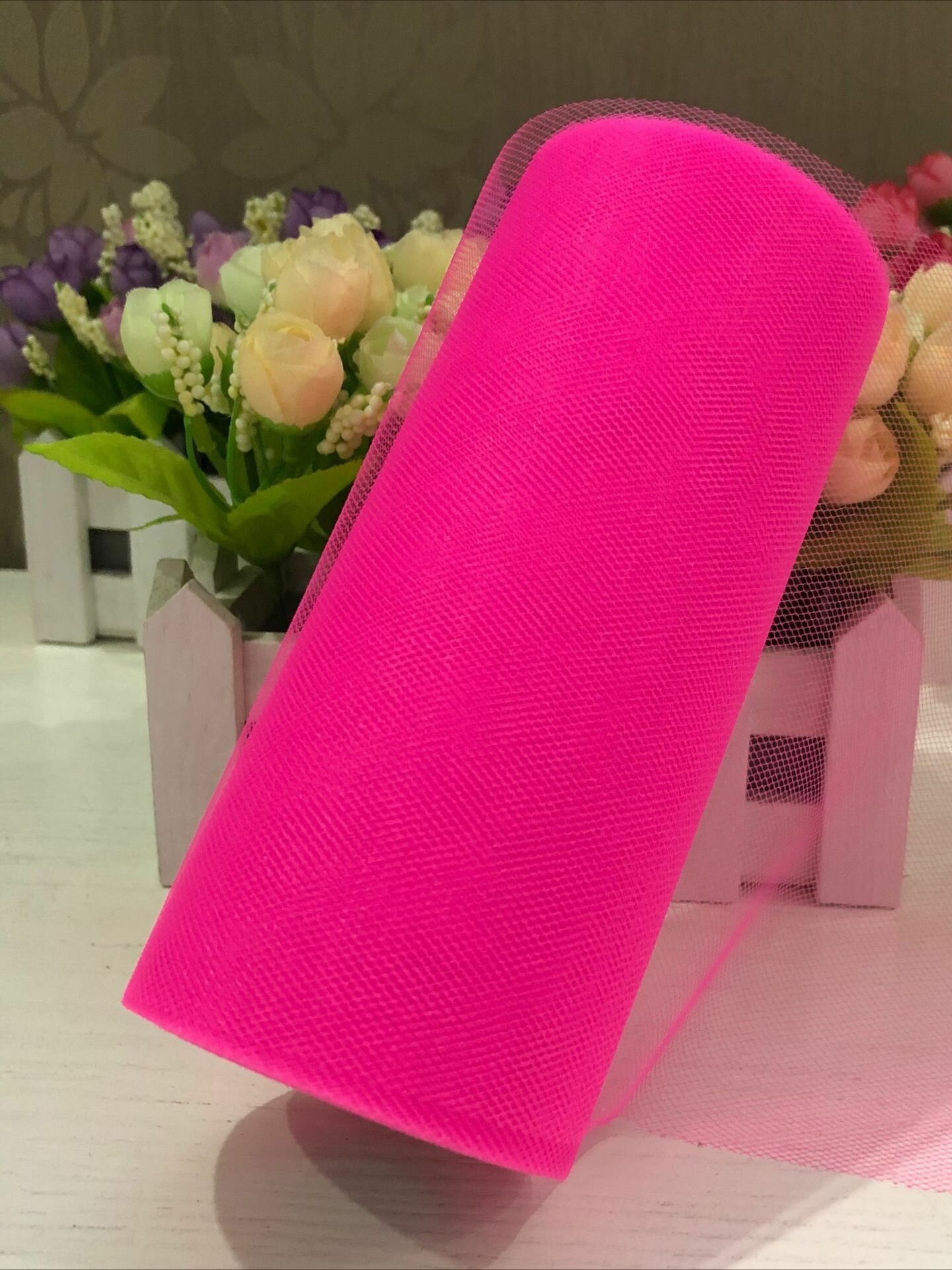 Фатин - ткань для рукоделия и шитья Айрис, Ширина 15 смФатин -