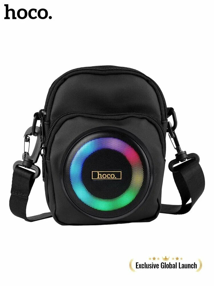 Портативная колонка-сумка Hoco HC41, Bluetooth 5.4, 8 Вт, 2500 мАч, LED-подсветка, 1.5 л, для прогулок и спорта