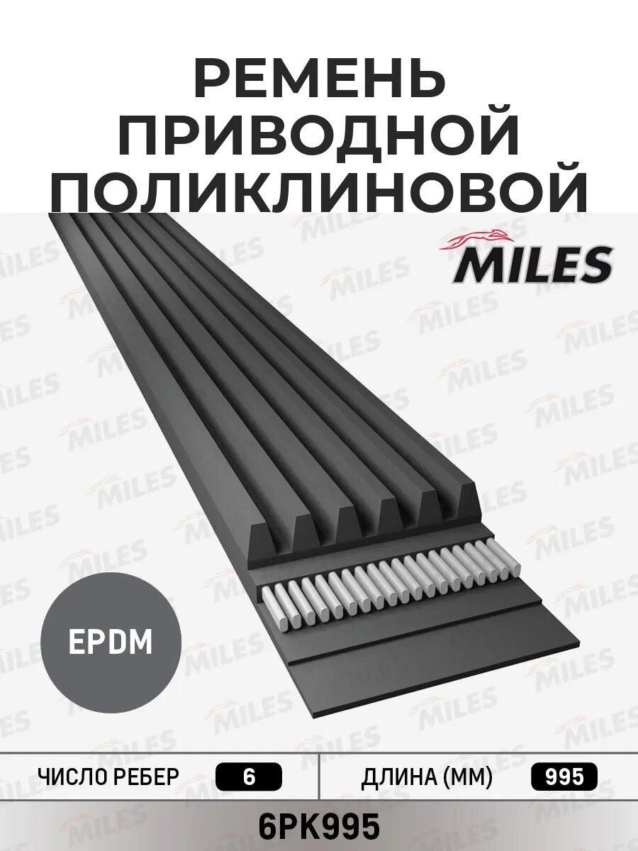 Ремень поликлиновой 6PK995