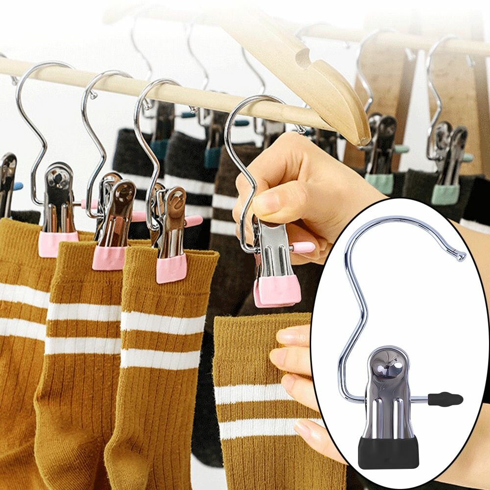 Пластиковые зажимы для носков, прищепки, многофункциональные.