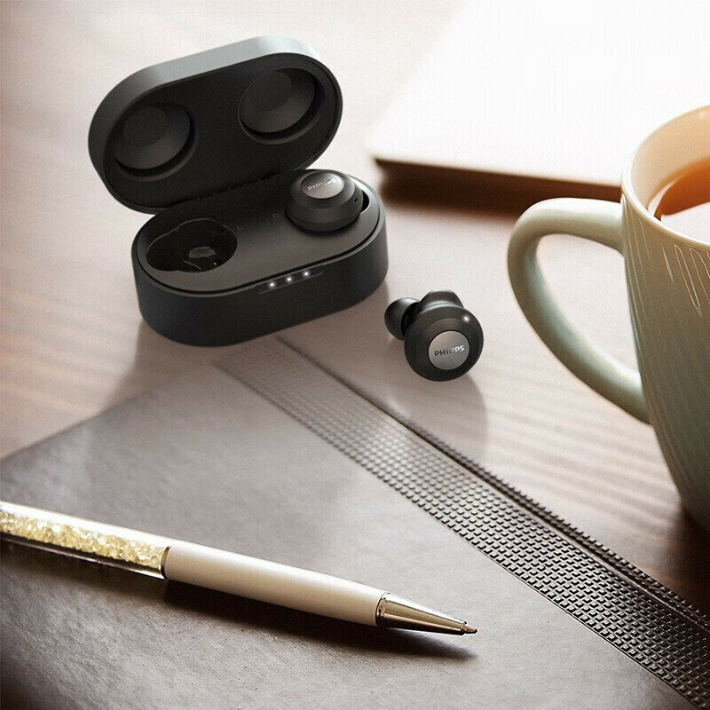 PHILIPS беспроводные Bluetooth наушники с активным шумоподавлением двойным ядром и двойным питанием для музыки и игр