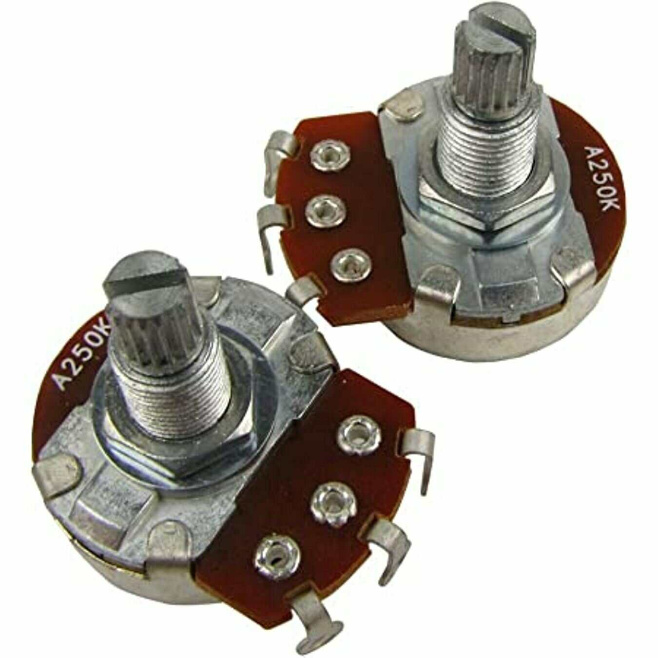 M595-2 Потенциометр тона A250K Логарифмическая характеристика, 2шт, Musiclily