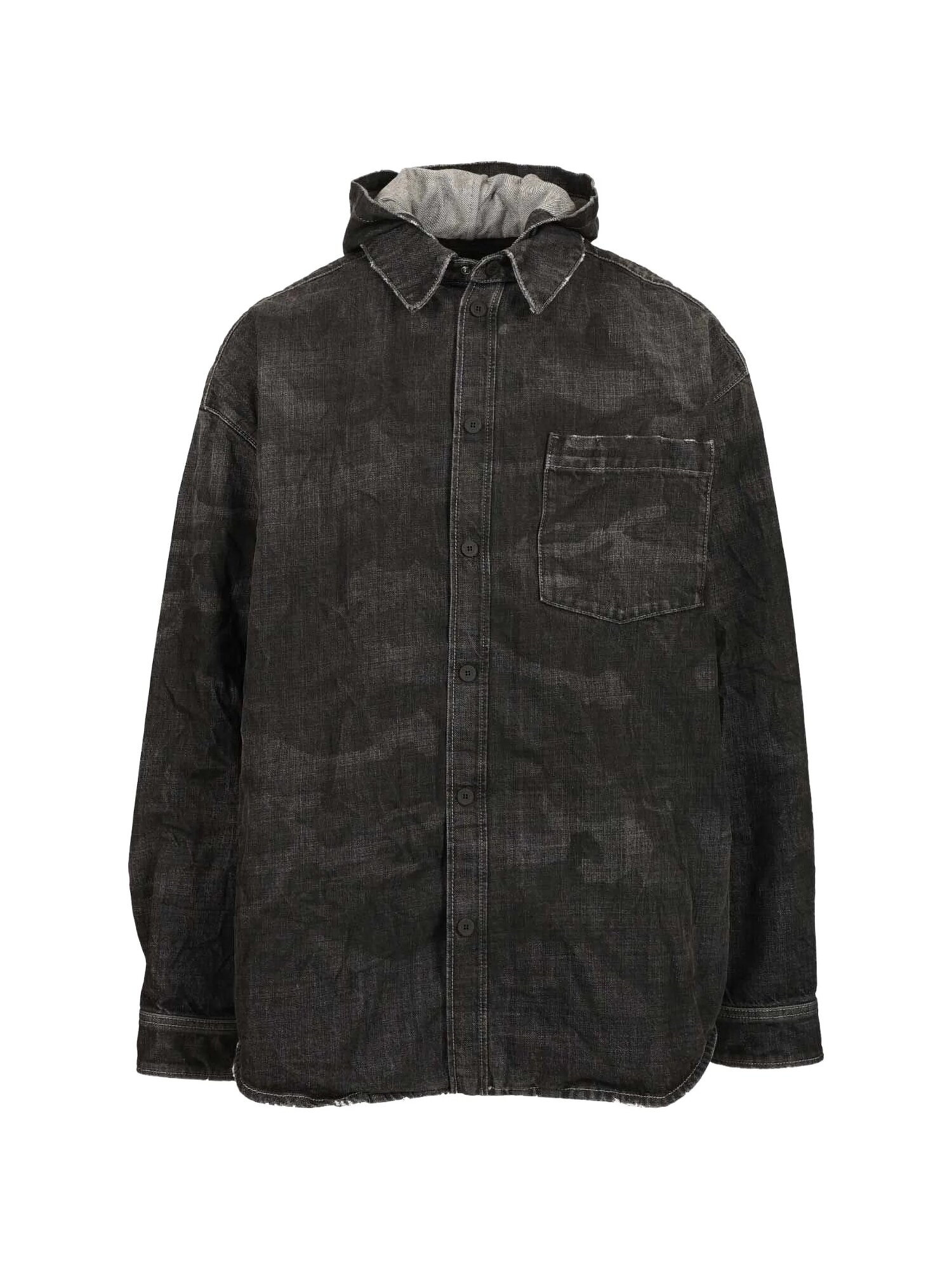 Куртка Hooded cotton denim jacket