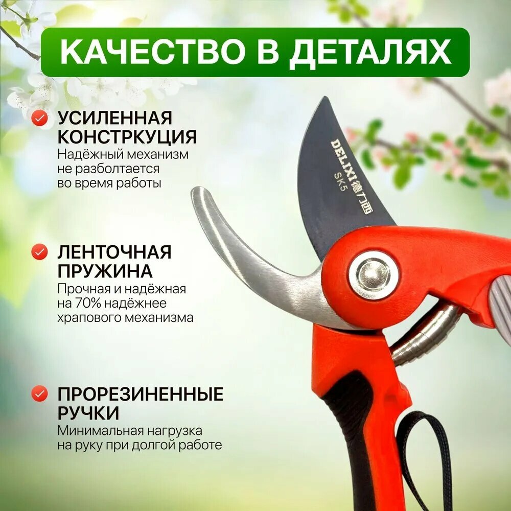 Электрическая секаторная пила DeLiXi, инструменты для ландшафного дизайна — фото 1