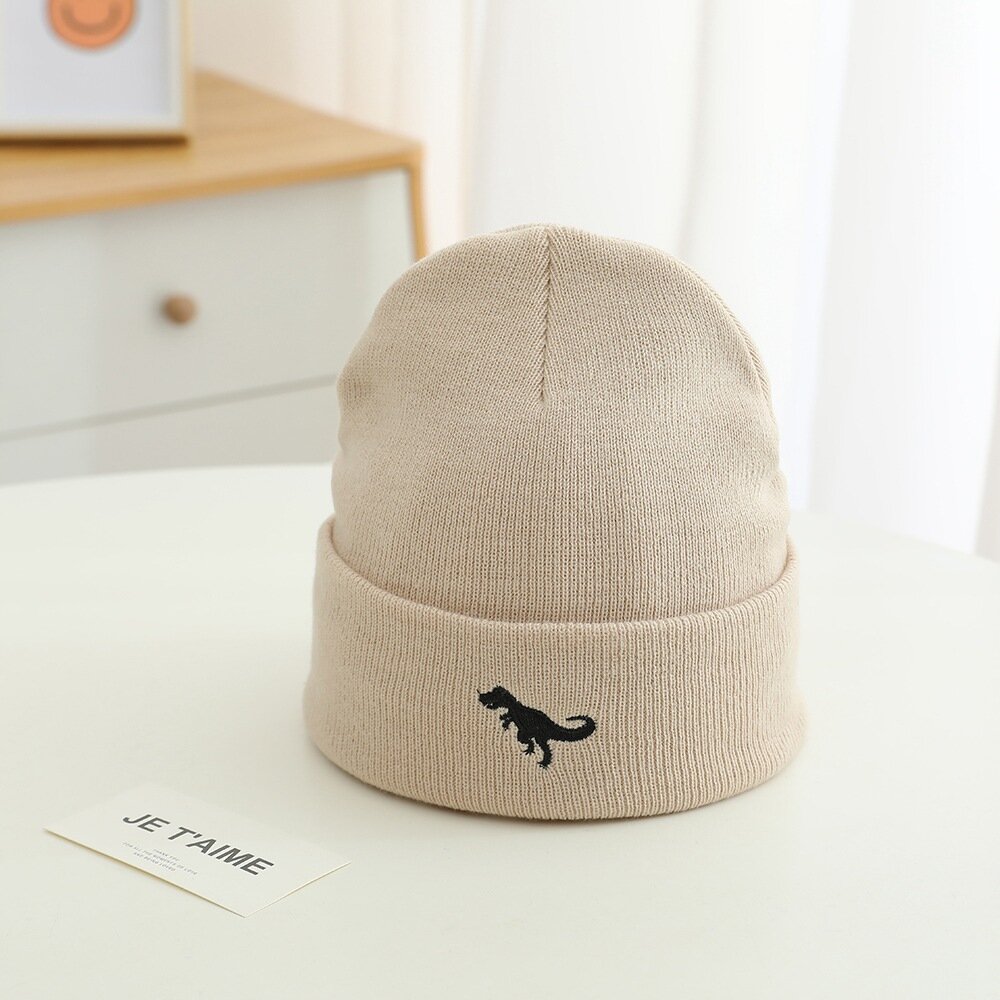 DIY Кепка Детская Динозавр Вязаная Хип-хоп Бини Акрил