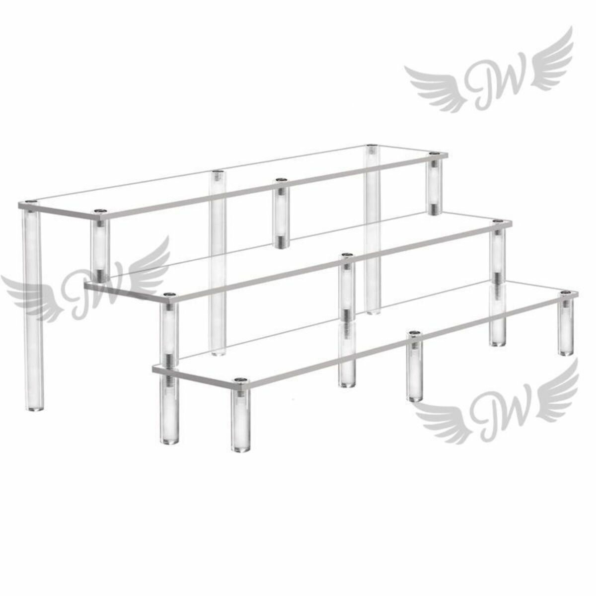 Акриловая выставочная витрина стояка, 3-х уровневая стояка дисплея