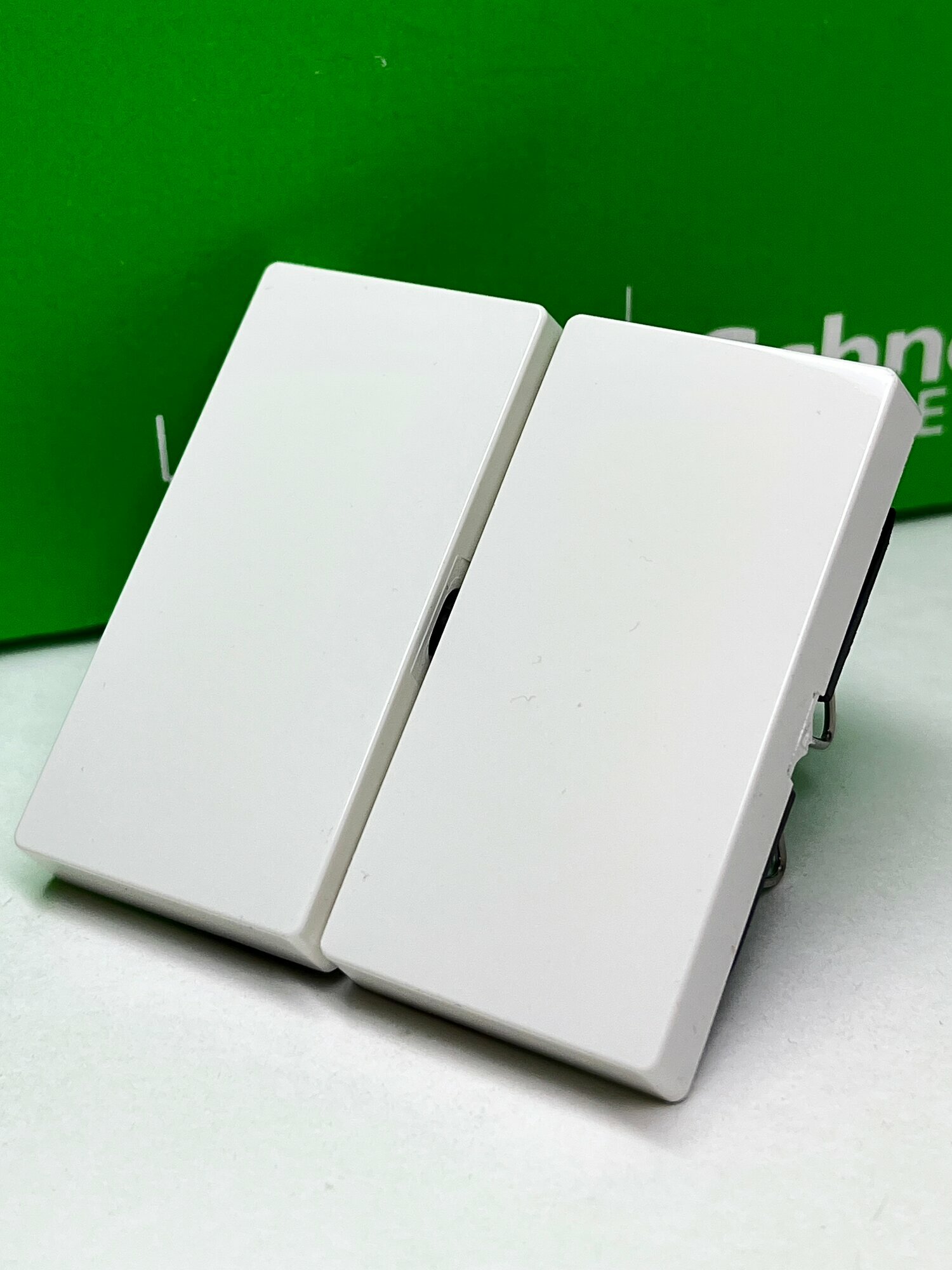 Клавиша двойная Merten полярно-белый Schneider Electric MTN432519