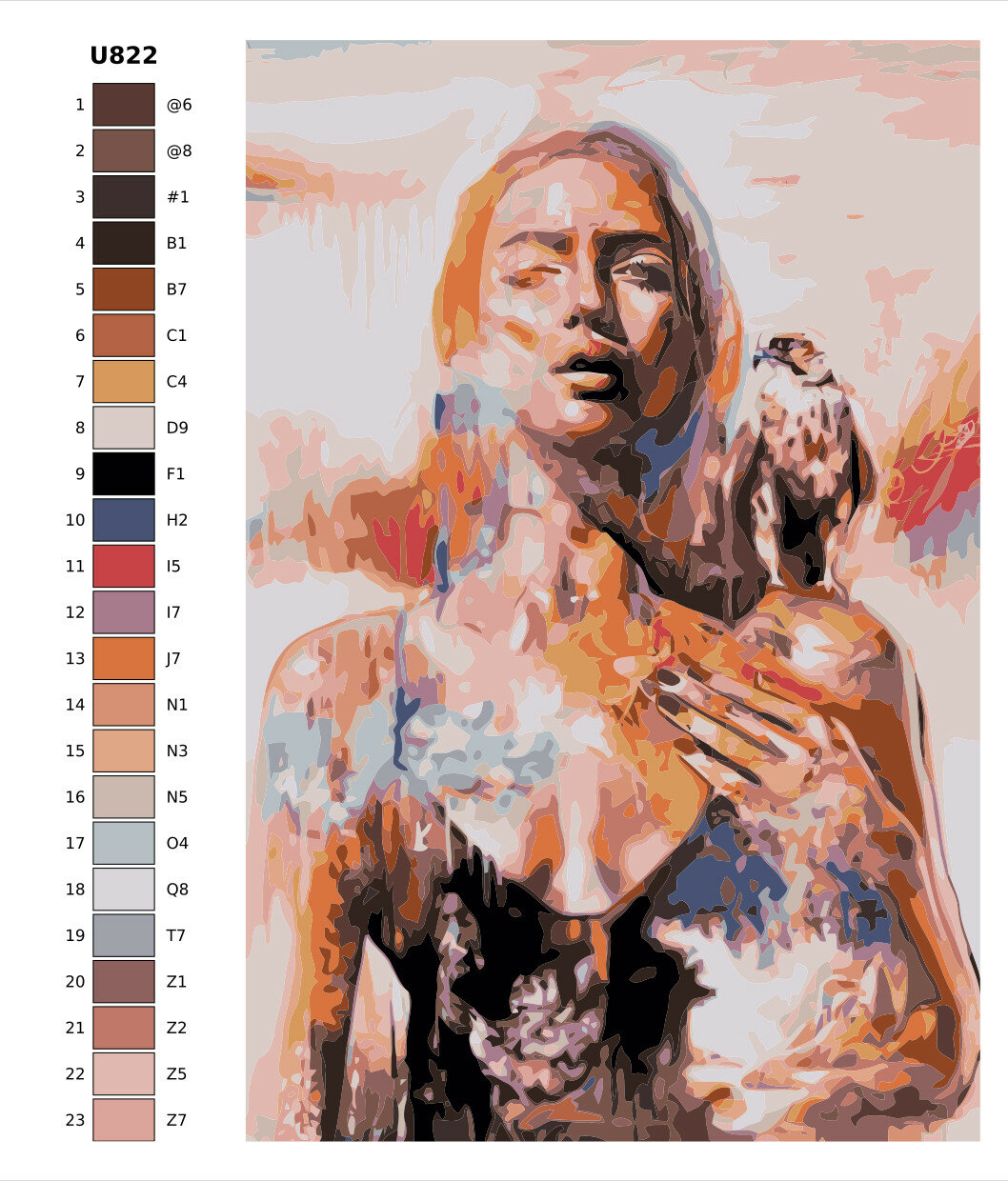 Картина по номерам BRUSHES-PAINTS "Дмитра Милан" U-822 50x70 см
