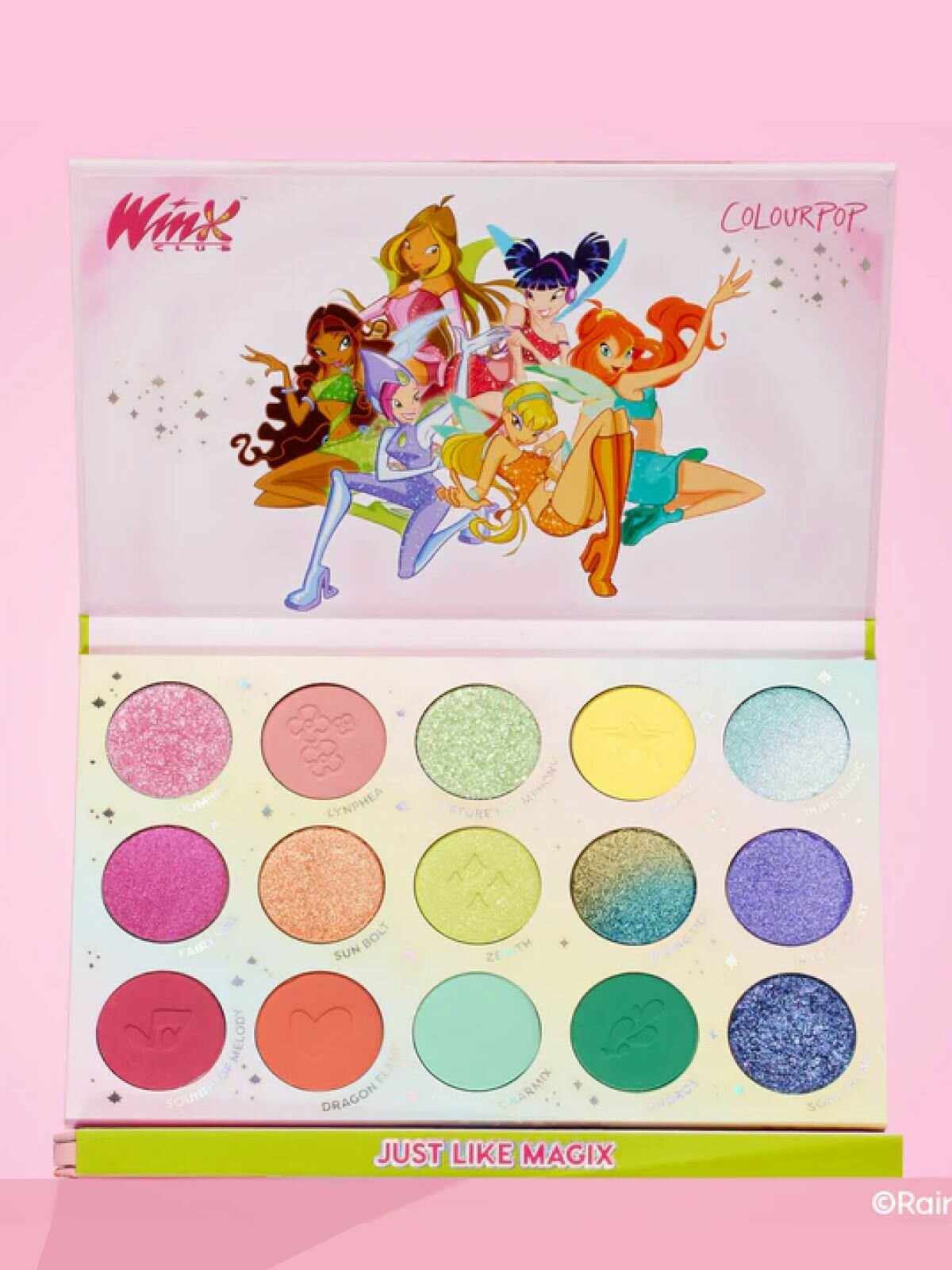 Радужная палитра теней для век ColourPop x Winx Club
