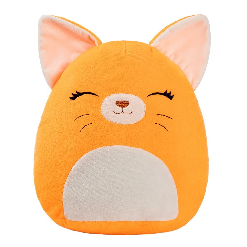 Мягкая игрушка "Лиса" Fancy 27 см, плюшевая рыжая лисичка с закрытыми глазами, для сна и игр, оранжевая