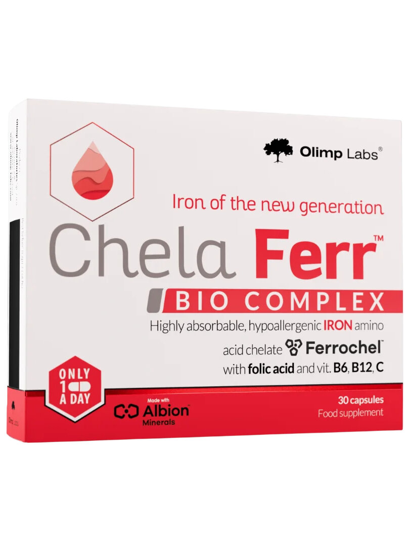 Железо OLIMP Chela-Ferr bio-complex 30 капсул