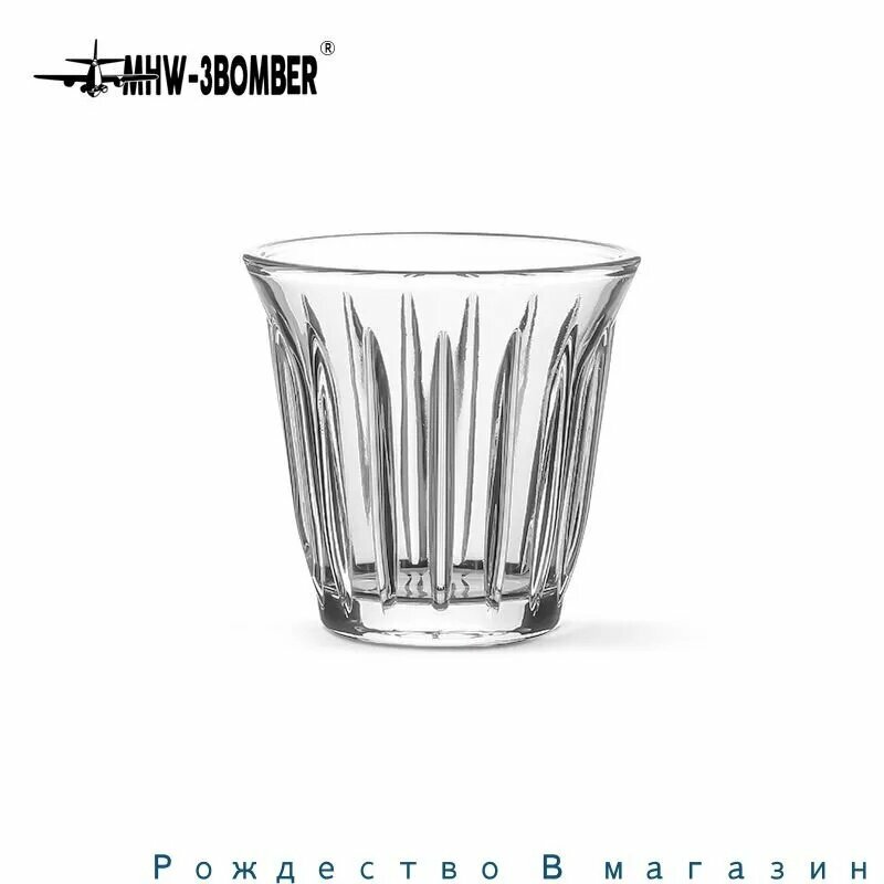 MHW-3BOMBER Стакан граненый 240 мл 1 шт прозрачный