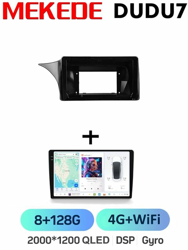 Магнитола 9" Mekede DUDU7 8/128 Gb для LADA Priora 2013-2018 F4 carpay Android