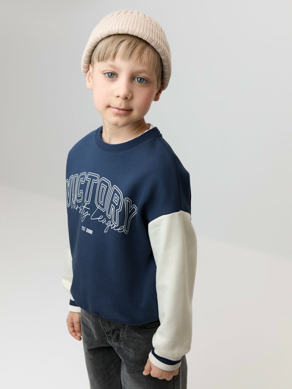 Свитшот трикотажный свитшот с принтом, детский