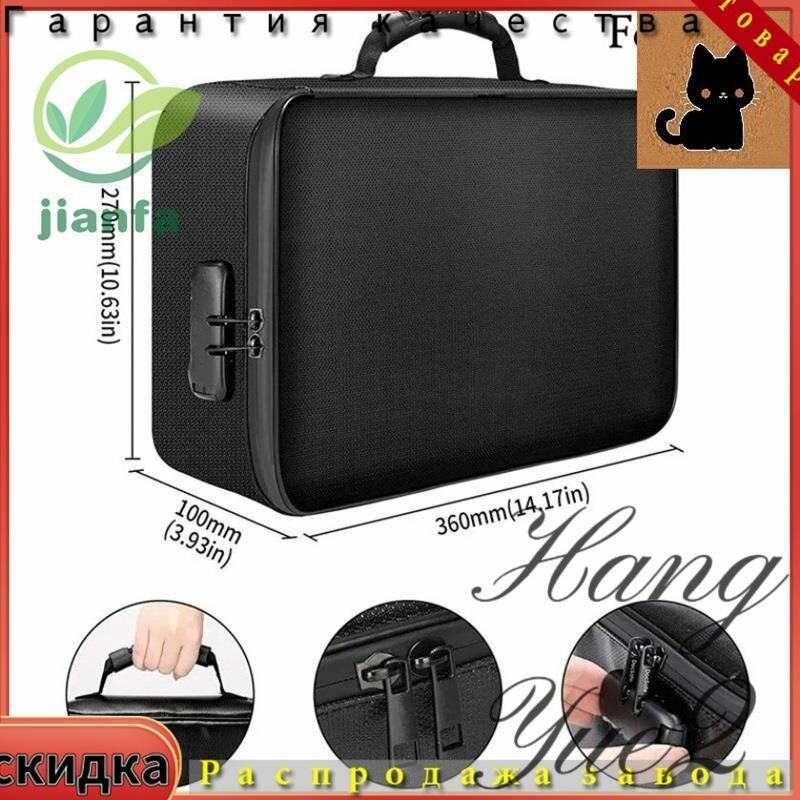 Эксклюзивный огнеупорный кейс для документов и ноутбука, созданный из трех защитных слоев с водоотталкивающей молнией и замком, обеспечивает максимальную безопасность