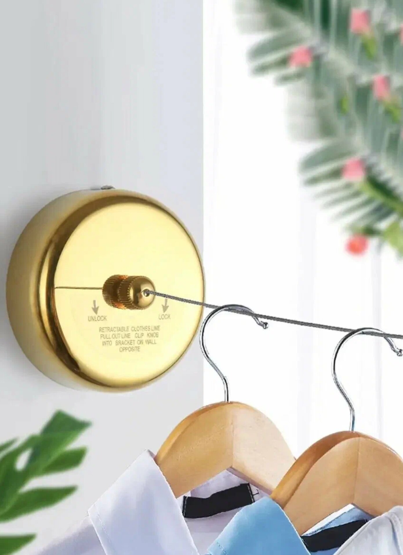 Сушилка для белья веревка бельевая сушка вешалка с нейлоновым тросом