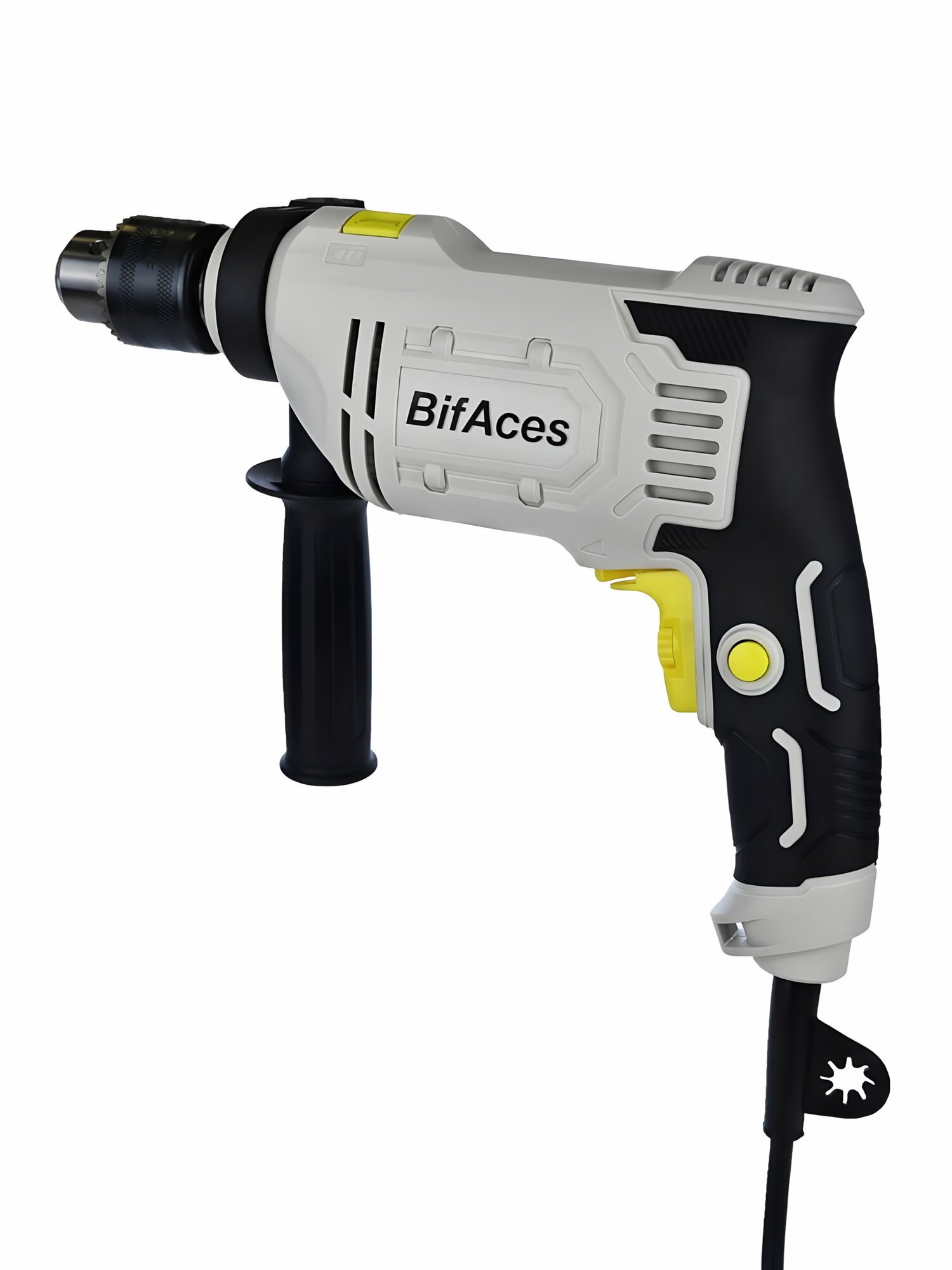 Дрель ударная BifAces AID-7100, 710 Вт, ключевой патрон 13 мм, с реверсом и регулировкой оборотов, 2 режима работы