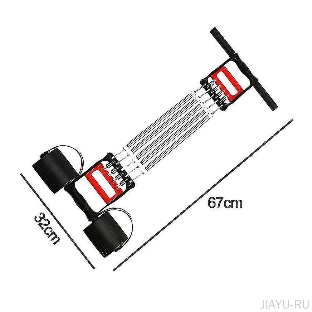 Kiboule Chest Expander Black and Red Bodybuilding Fitness Exercise Equipment — фото 1