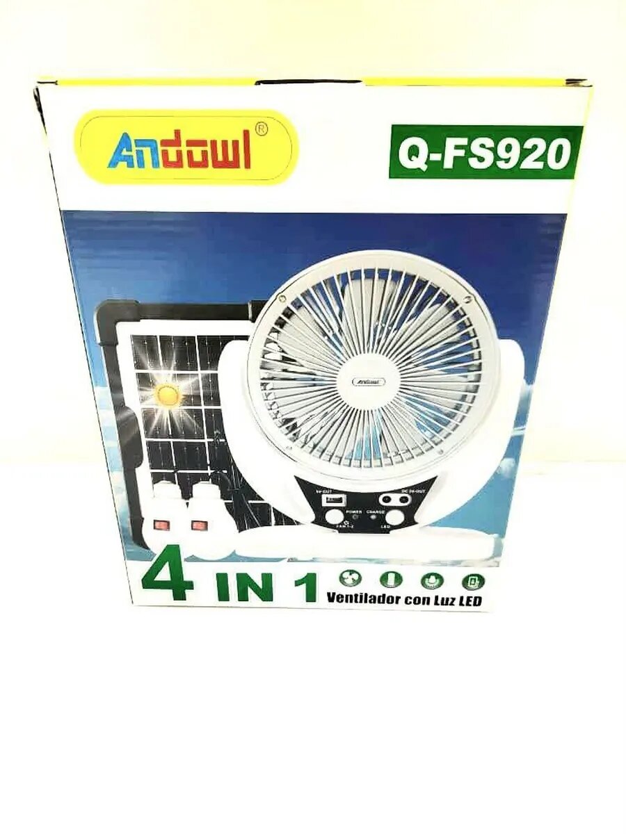 Портативный вентилятор Andowl Q-FS920, 5Вт, 18см, 2 скорости, бесшумный, для дома, офиса, путешествий